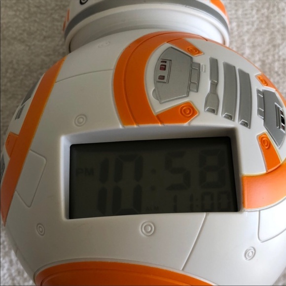 Star Wars | Accessories | Star Wars Bb8 Light Up Alarm Clock | Poshmark